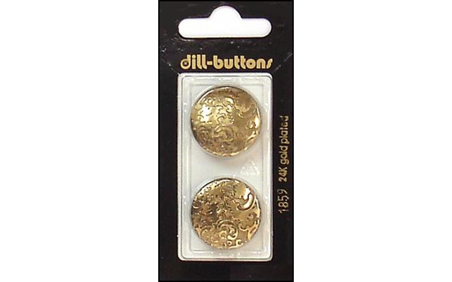 Dill Buttons 23mm 2pc Shank Antique Gold | Michaels