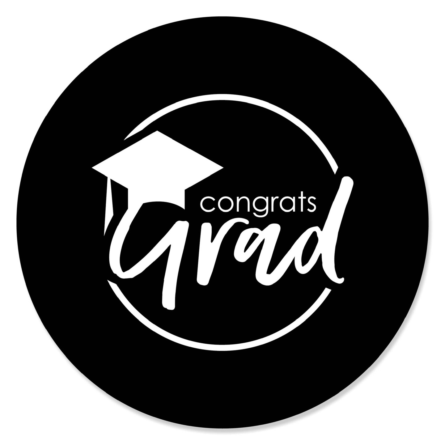 Big Dot of Happiness Black and White Grad - Best is Yet to Come - Black ...