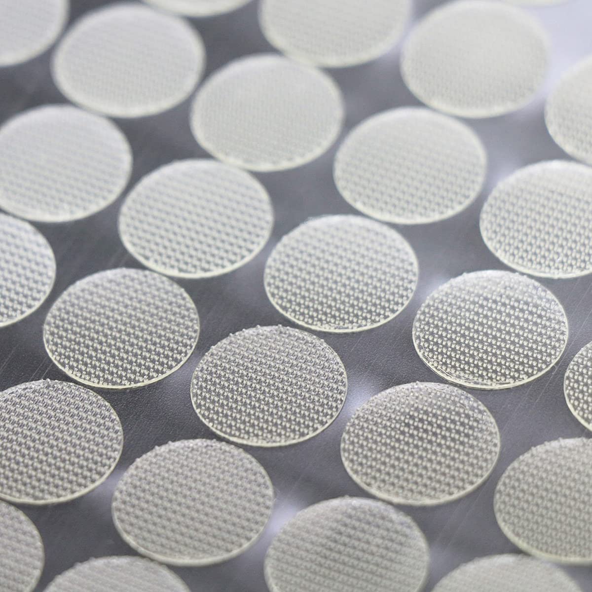 1200 Pieces (600 Pairs) Thin Clear Dots with Adhesive Hook and Loop ...