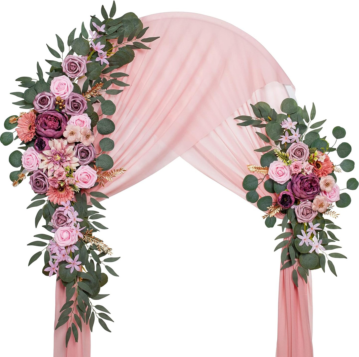 Pack of 2 Large Artificial Flower Swags for Boho Wedding Arch Decor ...