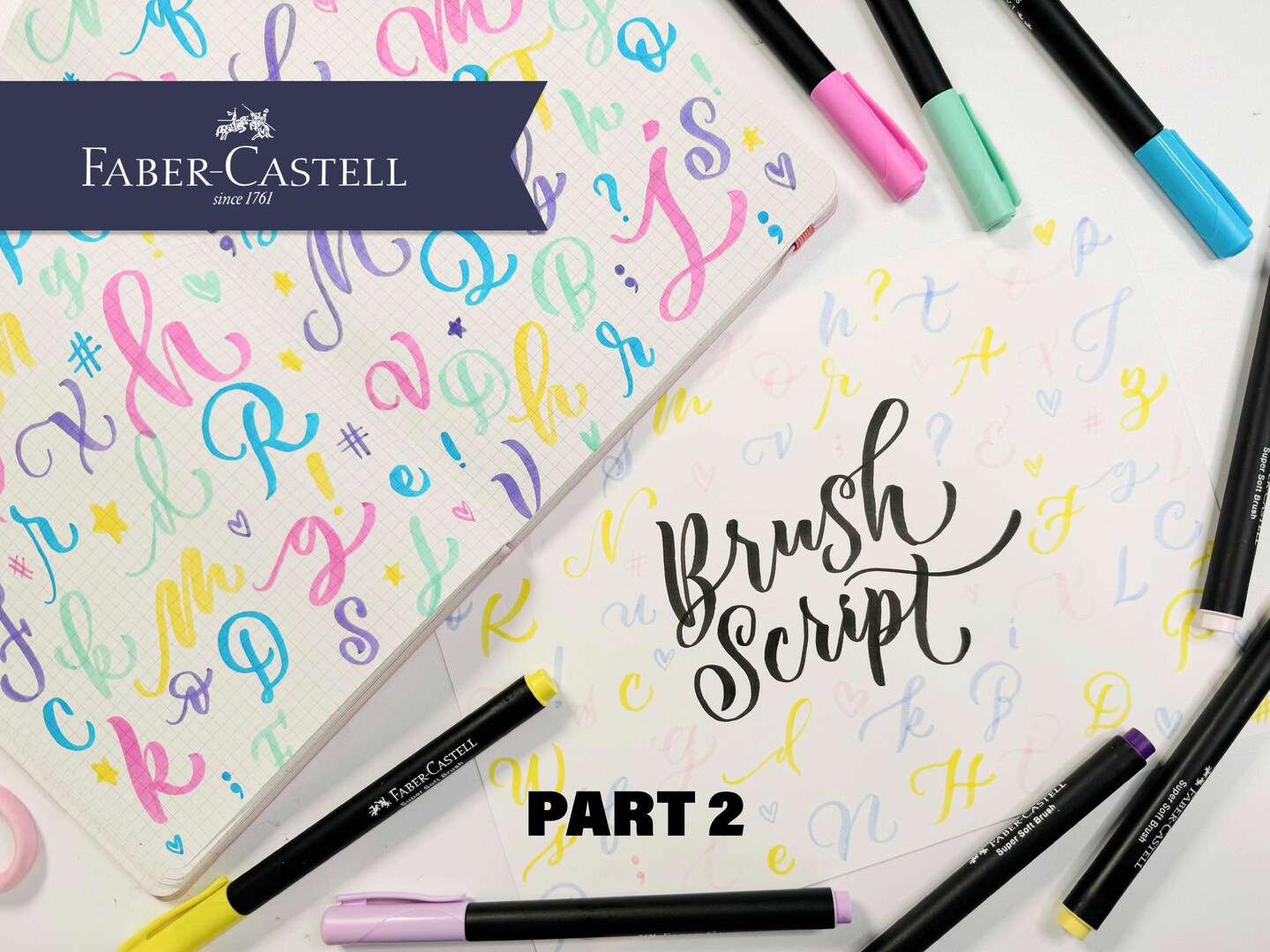 Back To School Brush Script Lettering With Faber-Castell Part 2 ...