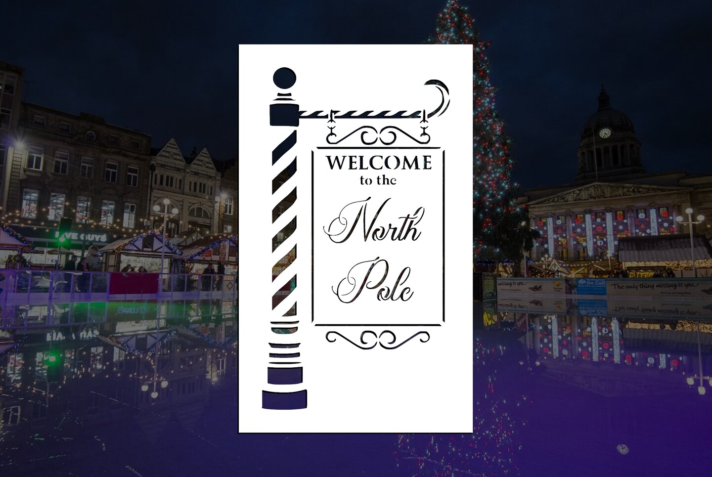 Welcome to the North Pole Reusable Stencil (Many Sizes) | MakerPlace by ...