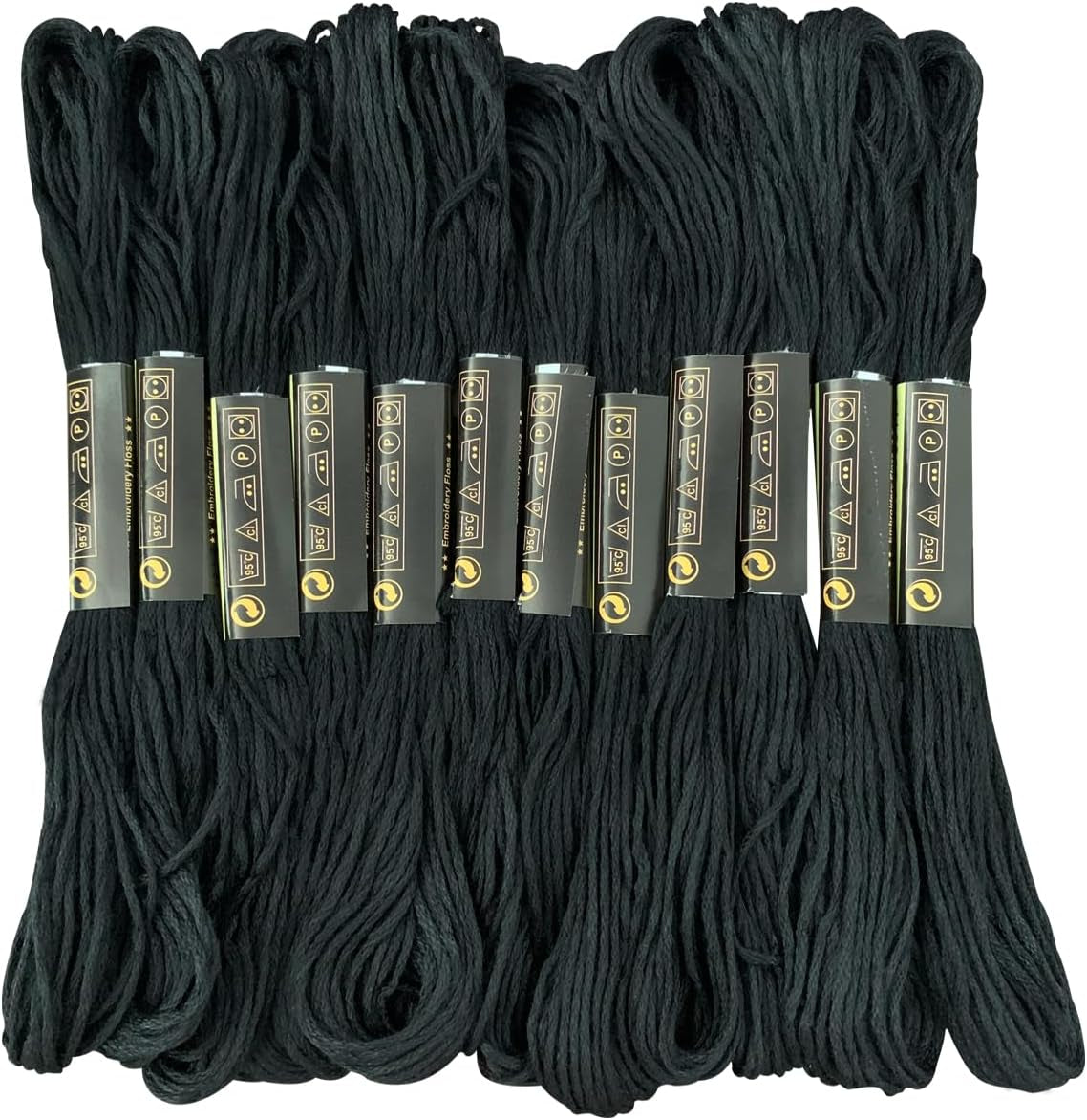 12 Skeins Embroidery Floss White Color, Friendship Bracelet String ...