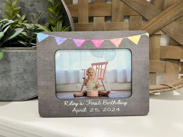 1st Birthday Picture Frame | Baby's First Birthday Gift | Personalized ...