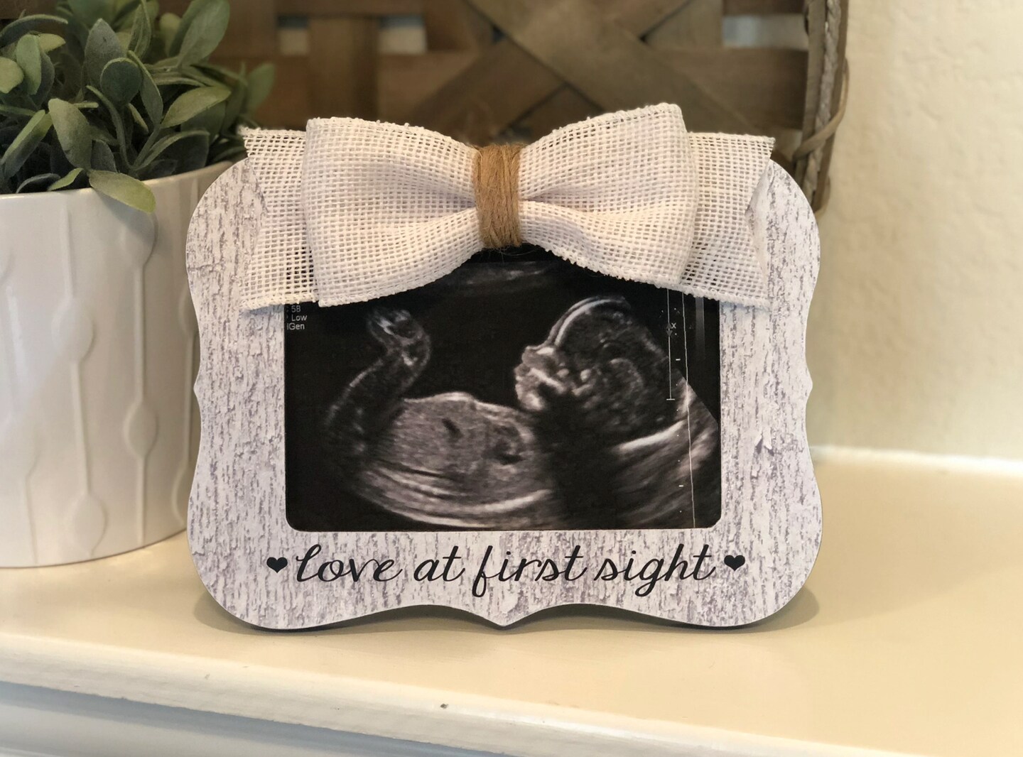 Ultrasound Picture Frame Love At First Sight Frame New Baby Gift Sonogram Picture Frame New Parents To Be Gift MakerPlace by Michaels