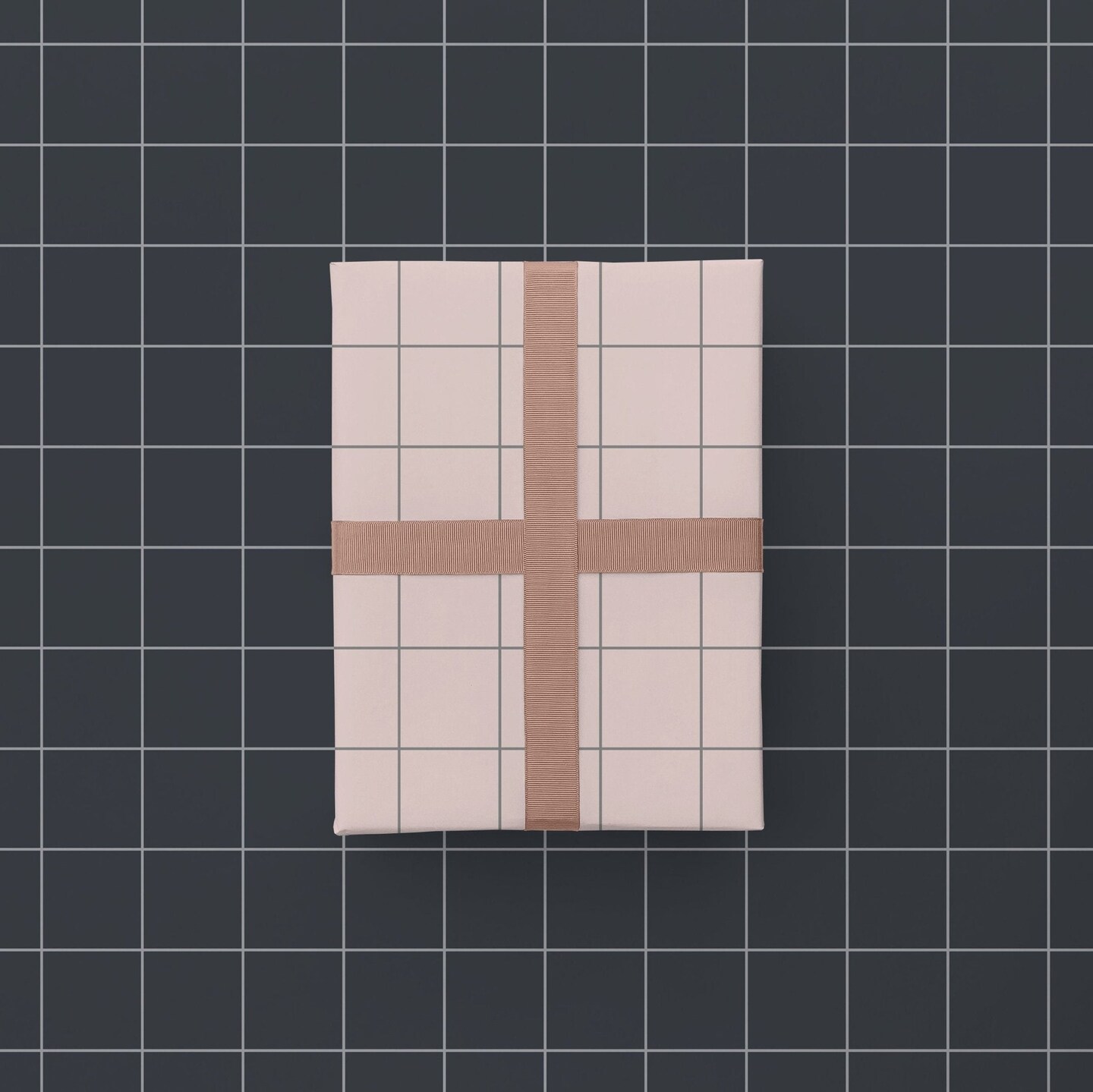 Elegant Pink and Gray Grid Gift Wrap | Michaels