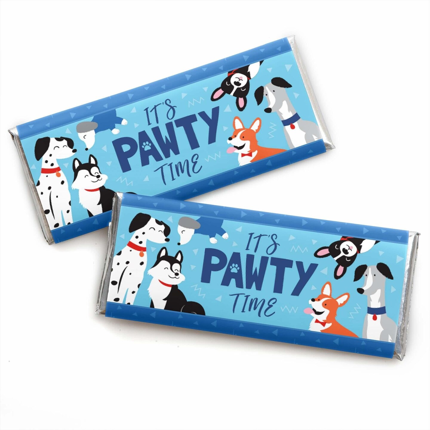 Big Dot of Happiness Pawty Like a Puppy - Candy Bar Wrapper Dog Baby ...