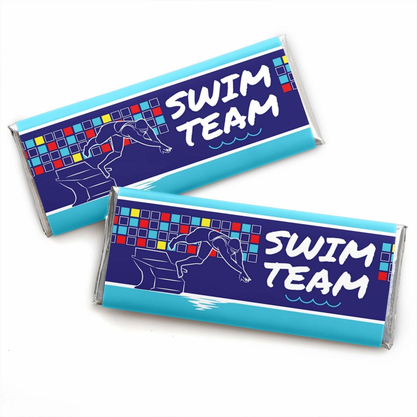 Big Dot of Happiness Making Waves - Swim Team - Candy Bar Wrapper ...