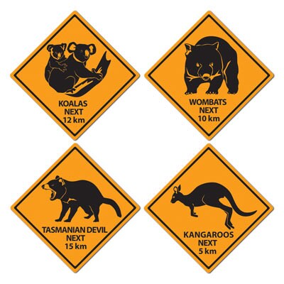 Outback Rock Weekend Critter Crossing Sign Cutouts | Michaels