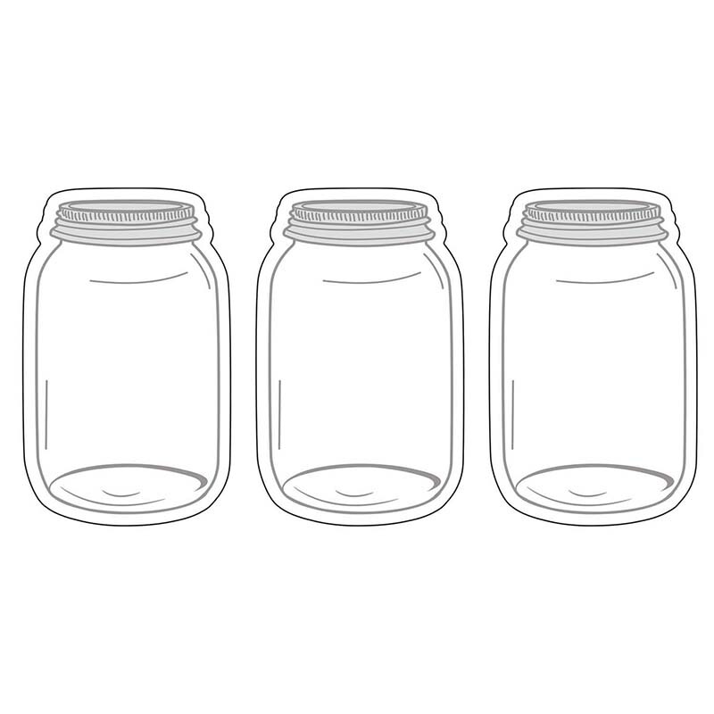 Industrial Chic Mason Jars Cut-Outs, 36 Per Pack, 3 Packs | Michaels