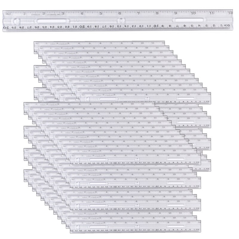 Clear Plastic Ruler, 12", Pack of 48 | Michaels