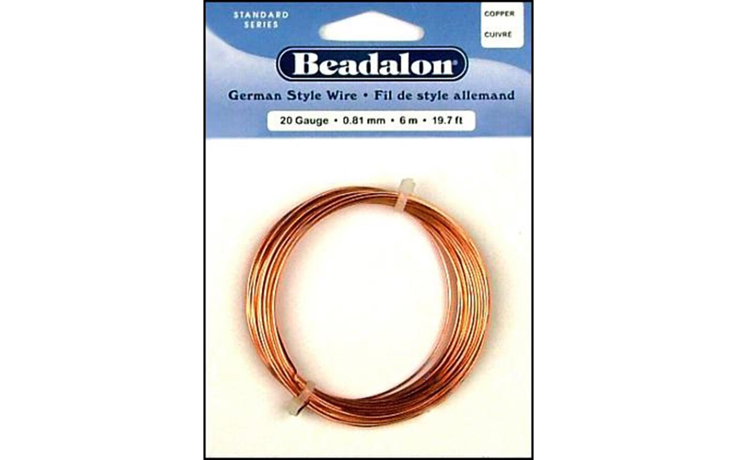 Beadalon German Style Wire Rnd 20ga Copper 6M | Michaels