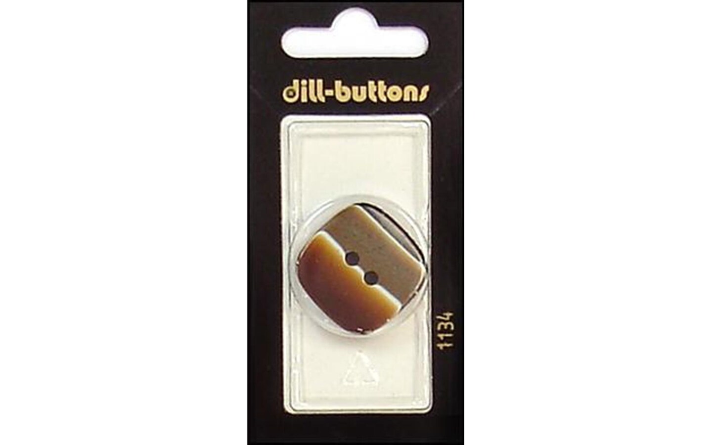 Dill Buttons 28mm 1pc 2 Hole Brown, Model: DIL280 | Michaels
