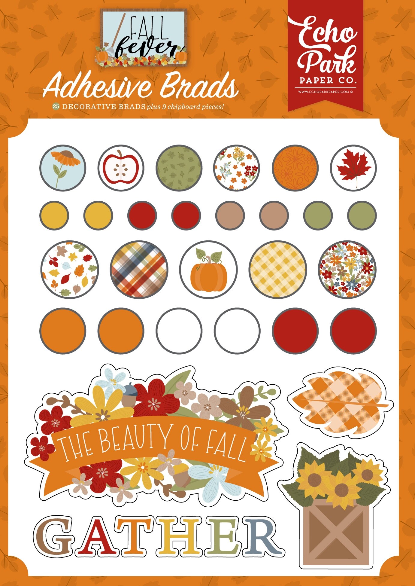 Echo Park Decorative Brads-Fall Fever | Michaels