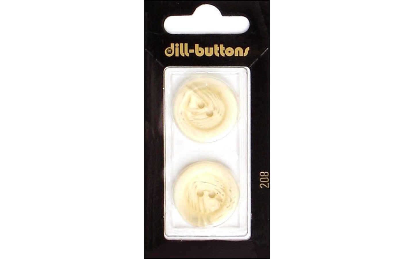 Dill Buttons 8mm 2pc 2 Hole White | Michaels