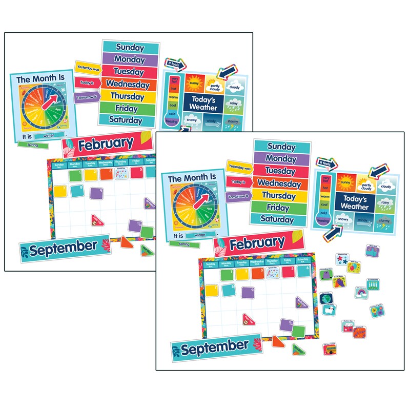 One World Calendar Bulletin Board Set, 2 Sets | Michaels