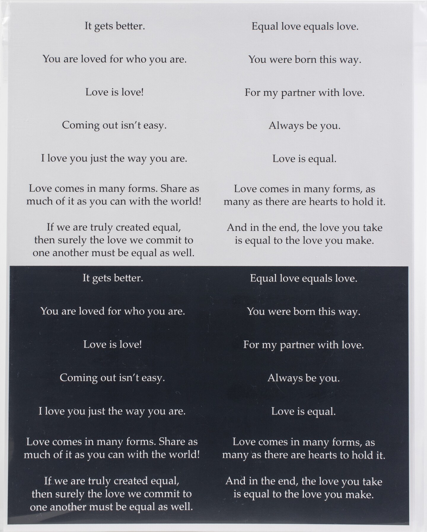 Maker Forte Simple Sayings Cardstock 8.5"X11" 3/Pkg-Love In All Shapes ...