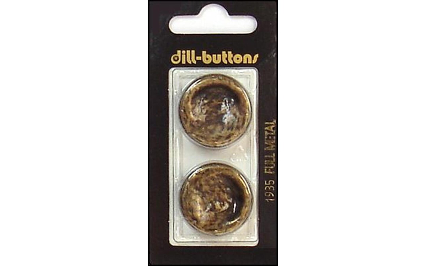 Dill Buttons 25mm 2pc Shank Antique Brass Metal | Michaels