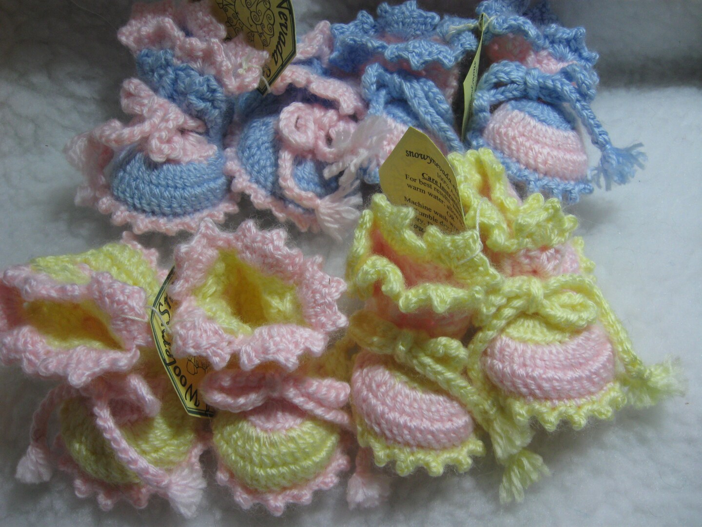 Fancy Footwear for Baby _ Crocheted baby booties | MakerPlace by Michaels