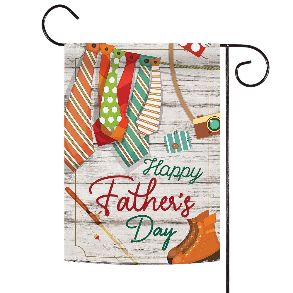 Rustic Fathers Day Decorative Fathers Day Double Sided Flag | Michaels