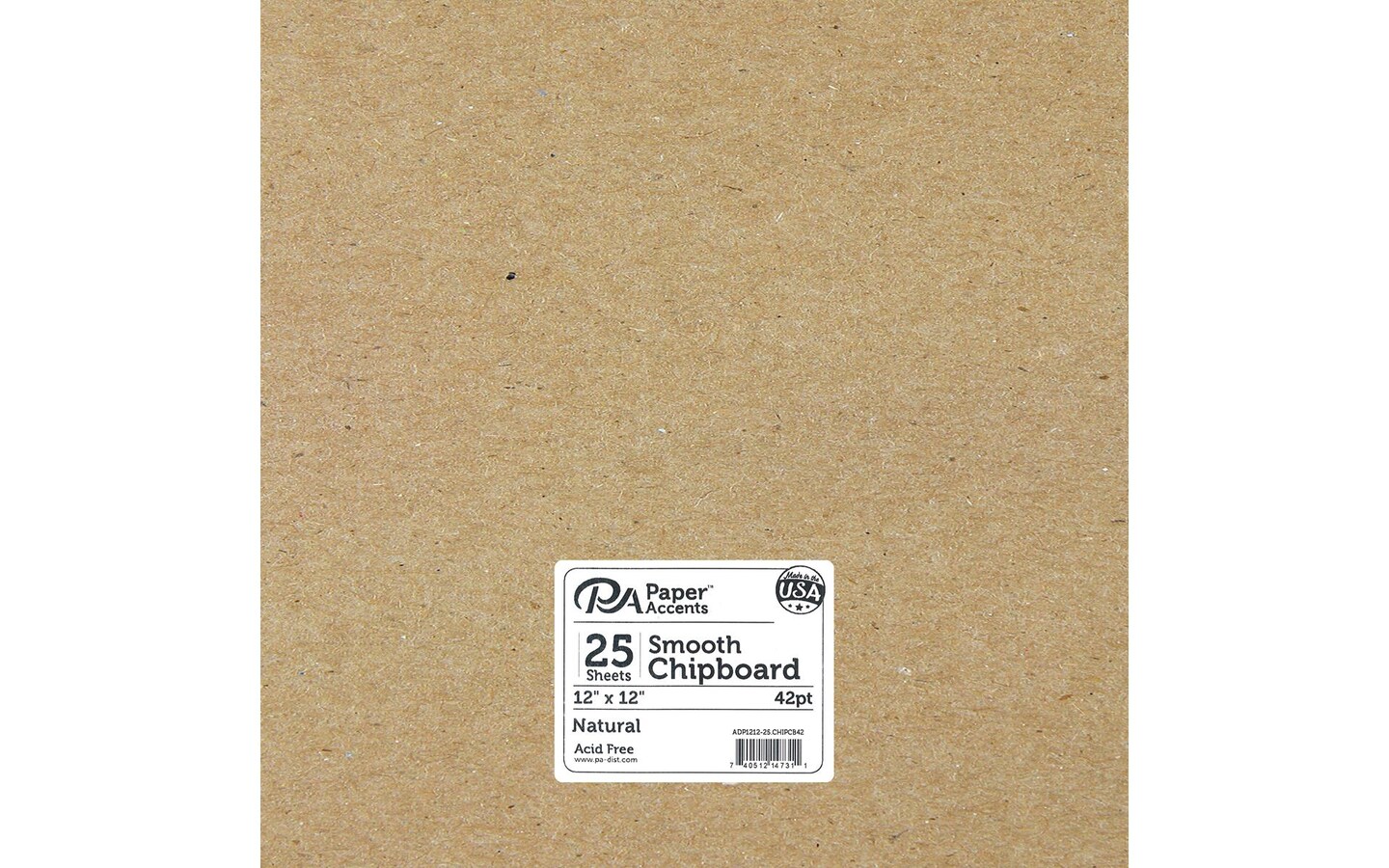 Chipboard 12x12 XL Heavy 42pt 25pcPk Natural | Michaels