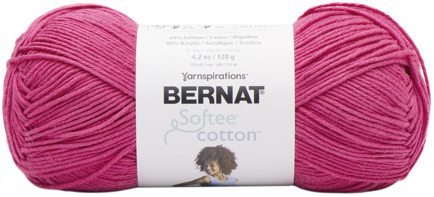Bernat Softee Cotton Yarn-Fuschia | Michaels