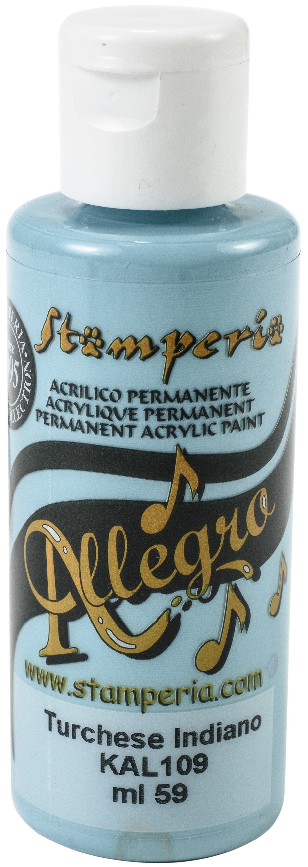 Stamperia Allegro Paint 60Ml-Indian Turquoise | Michaels