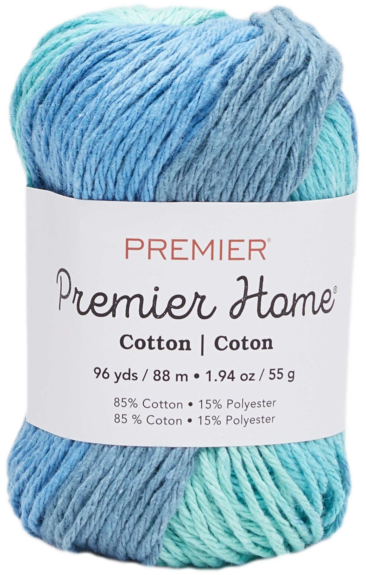 Premier Home Cotton Multi Yarn-Turquoise Stripe | Michaels