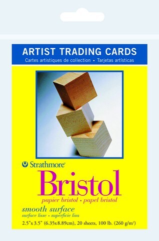 Artist Trading Card Bristol Smooth 100Lb 20 Pack 2.5X3.5 | Michaels