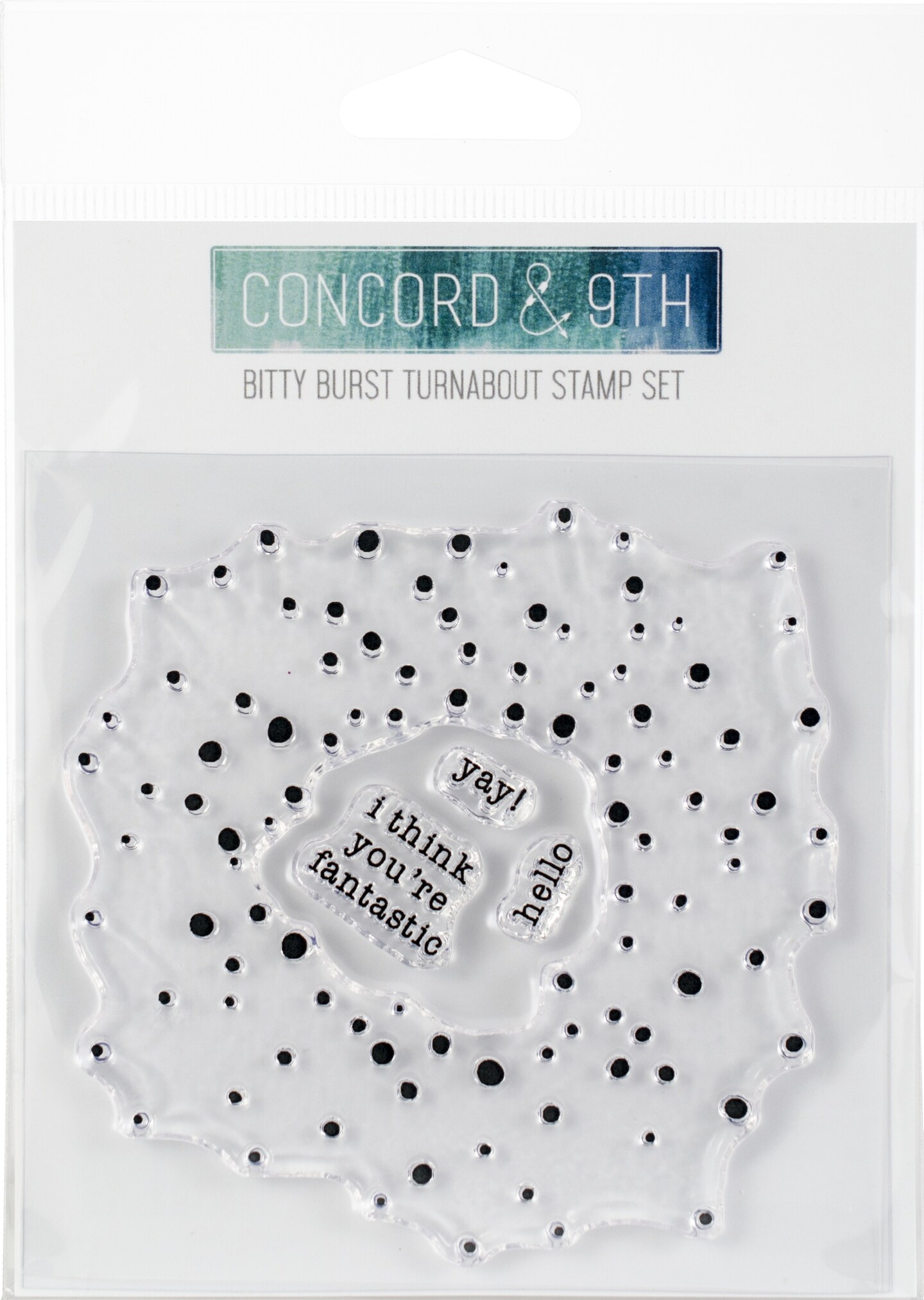 Concord & 9Th Clear Stamps 4"X4"-Bitty Burst Thank You | Michaels
