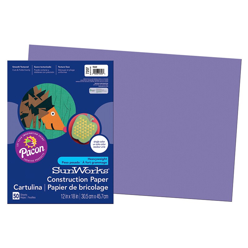 Construction Paper, Violet, 12" x 18", 50 Sheets | Michaels