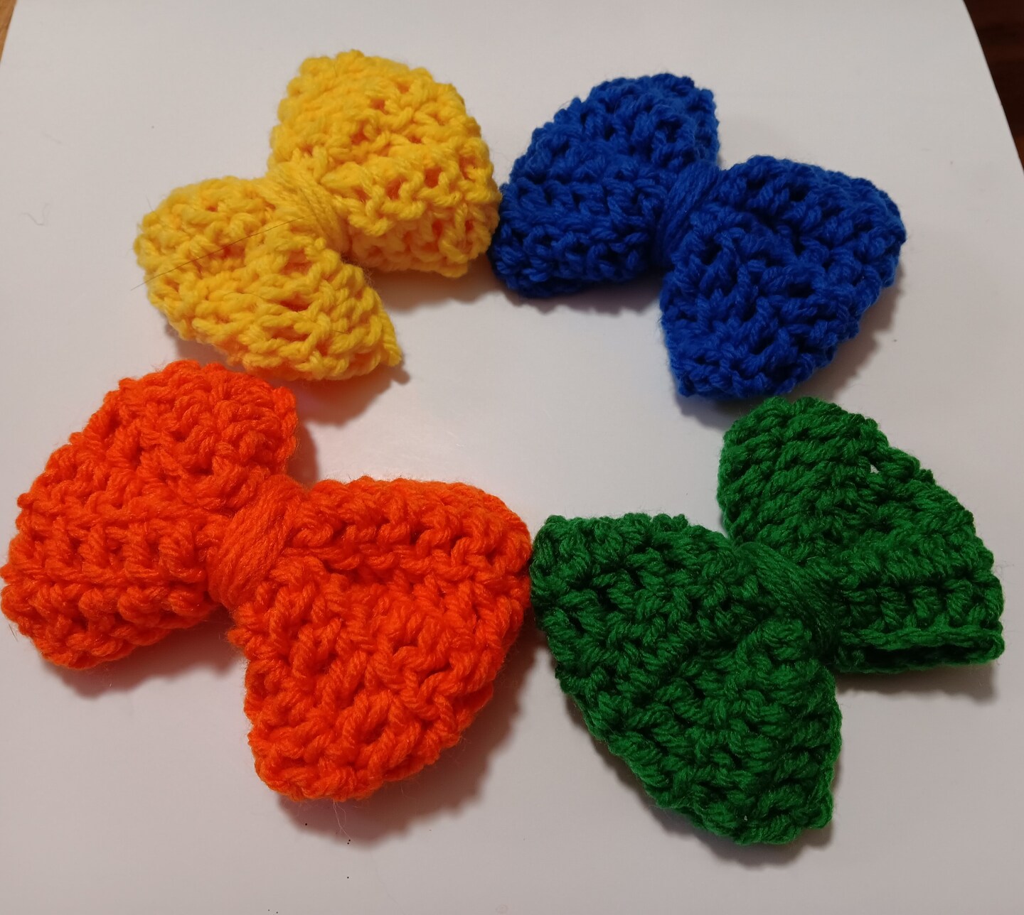 Crochet Hair Bows Hair Accessories Barrettes and Clips Choose your ...