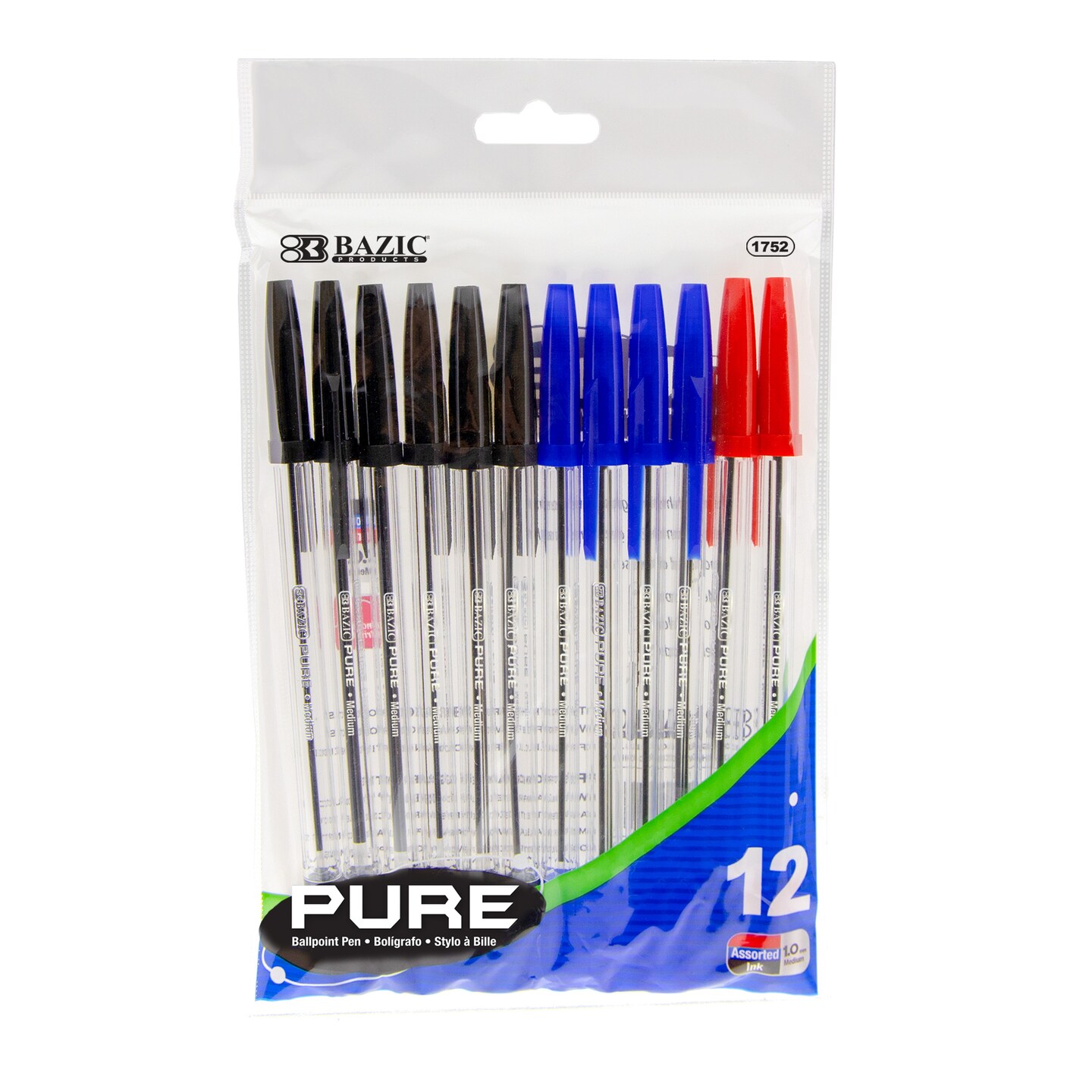 BAZIC Pure Assorted Color Stick Pen (12/Pack) | Michaels