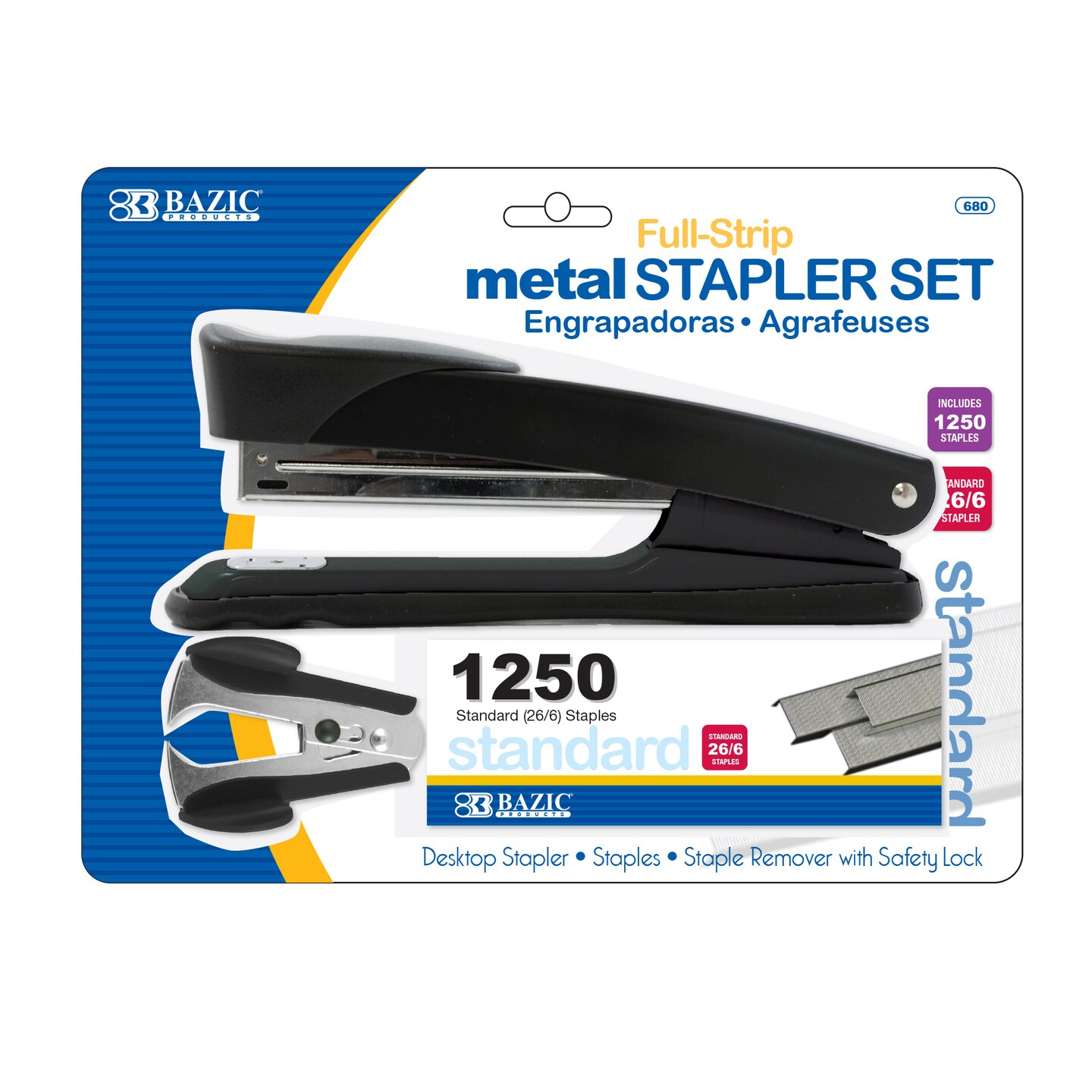 BAZIC Metal Full Strip Stapler Set | Michaels