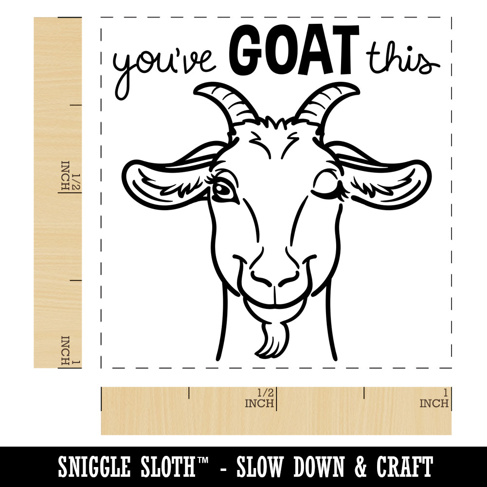 You've Goat Got This Motivational Quote Pun Self-Inking Rubber Stamp ...