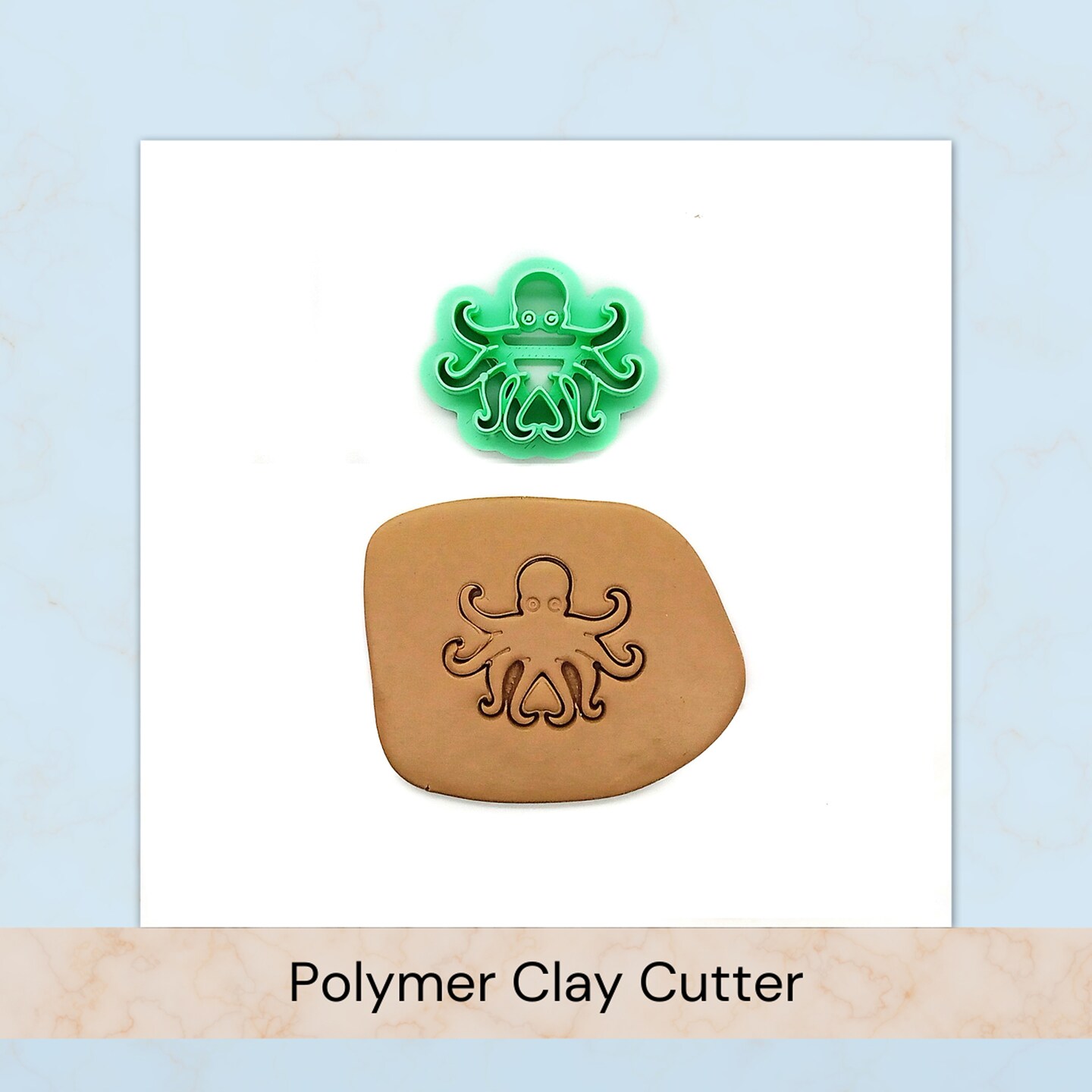 Small Octopus Clay Cutter, Detailed Cutter with Sharp Edge, 1 1/4 inch ...