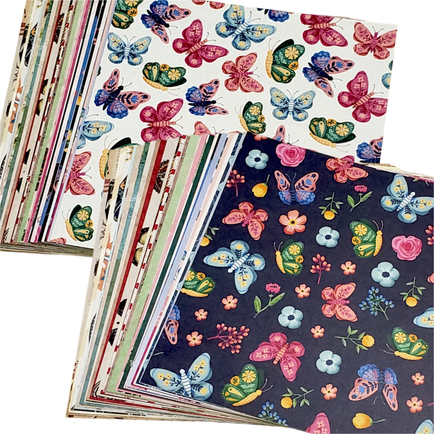 6” X 6” Butterfly Scrapbook Paper - Includes 30 Sheets | MakerPlace by ...