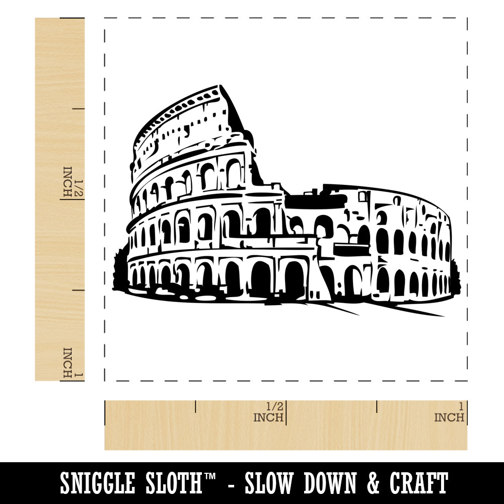 Roman Rome Colosseum Amphitheatre Italy Landmark Self-Inking Rubber ...