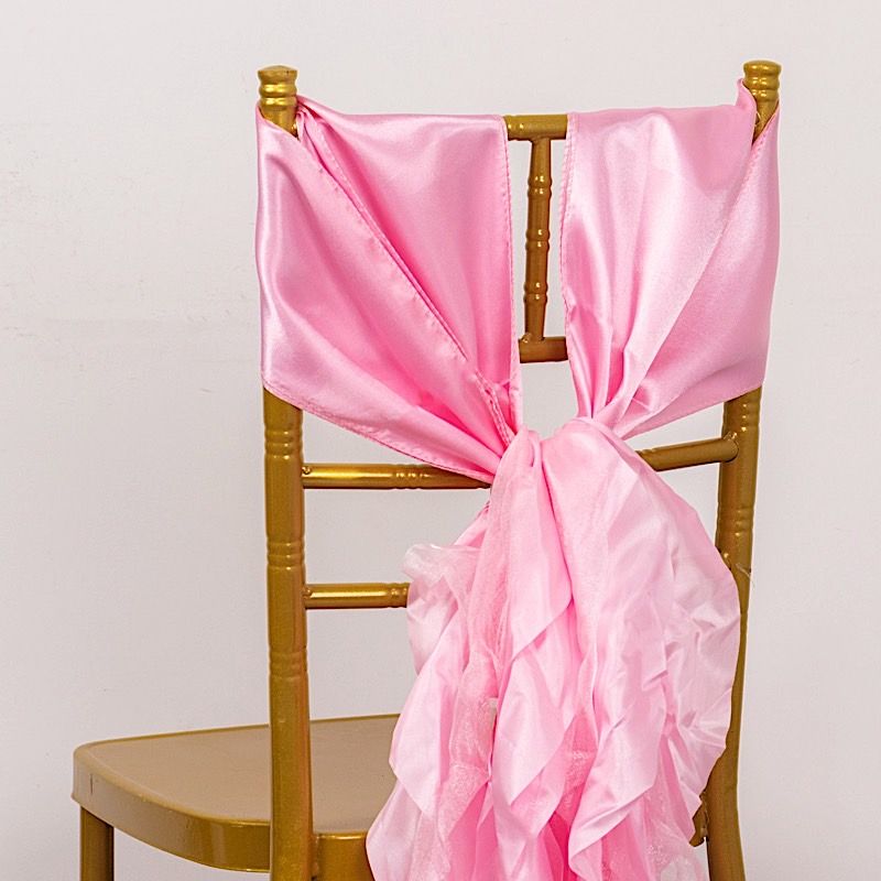 5 Curly Willow Chiffon Satin CHAIR SASHES | Michaels
