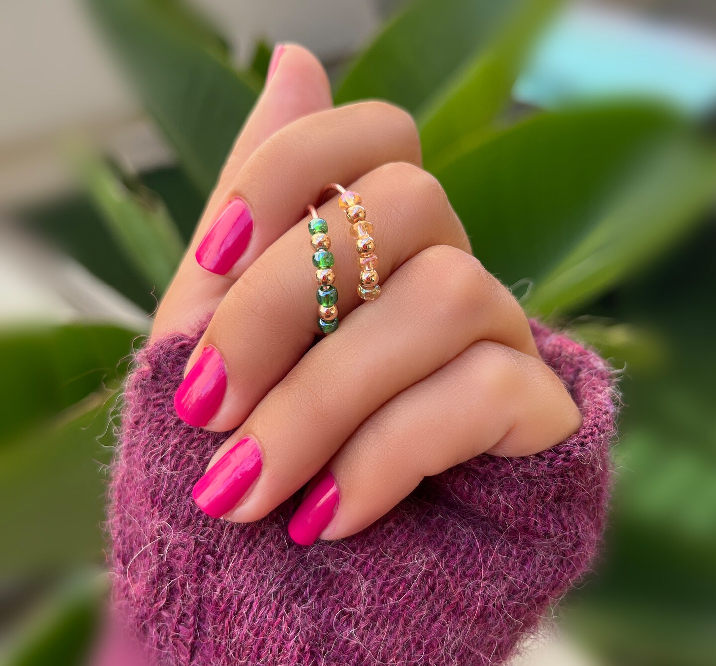 Rose gold fidget ring adjustable anxiety rings rings for women unique gifts for girls MakerPlace by Michaels