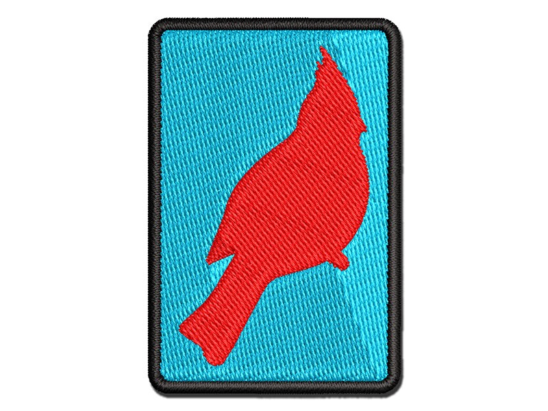 Cardinal Bird Solid Multi-Color Embroidered Iron-On or Hook & Loop ...