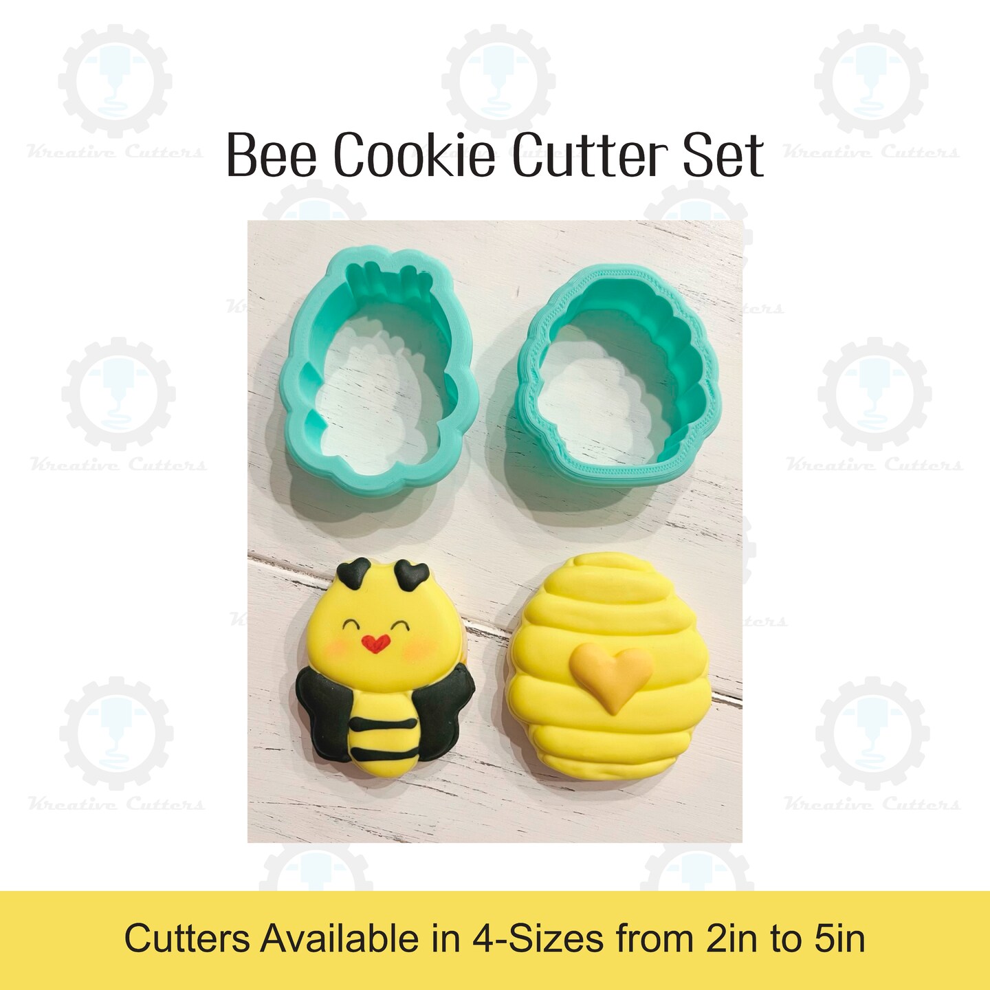 Bee Cookie Cutter Set | 3D Printed | MakerPlace by Michaels