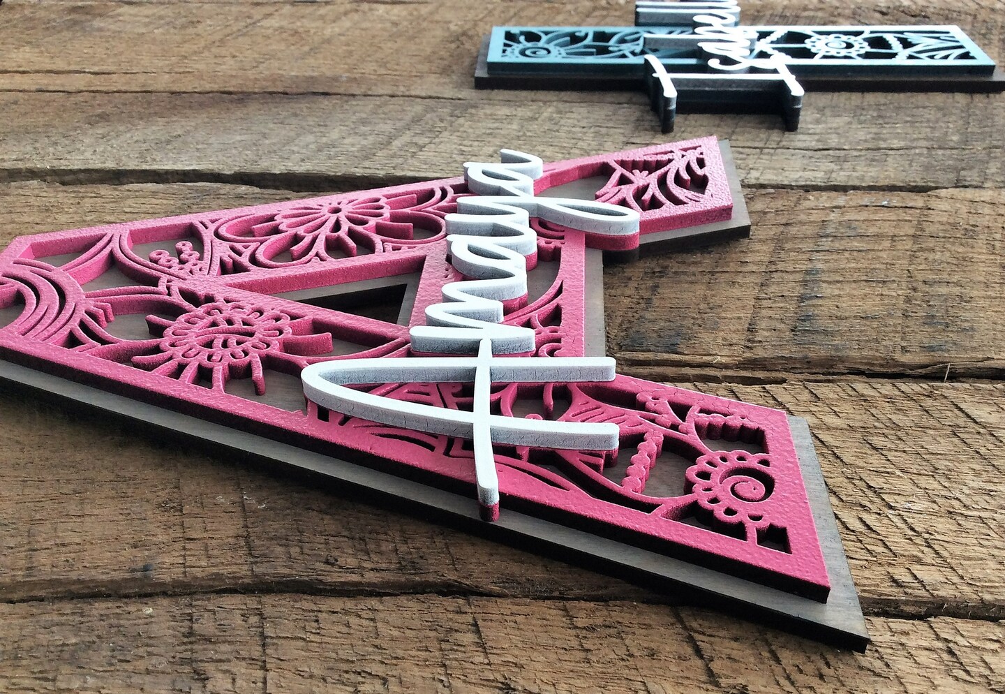 Last Name Letter Monogram, Custom Wedding Decor Sign, Wall Initial with ...