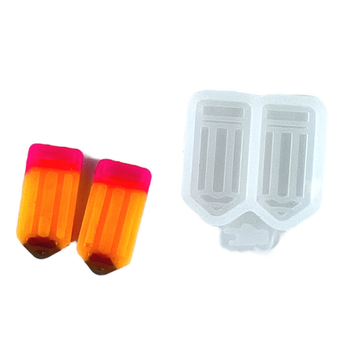 Tiny Pencil Resin Rockers Exclusive Stud Earring Mold for UV and Epoxy ...