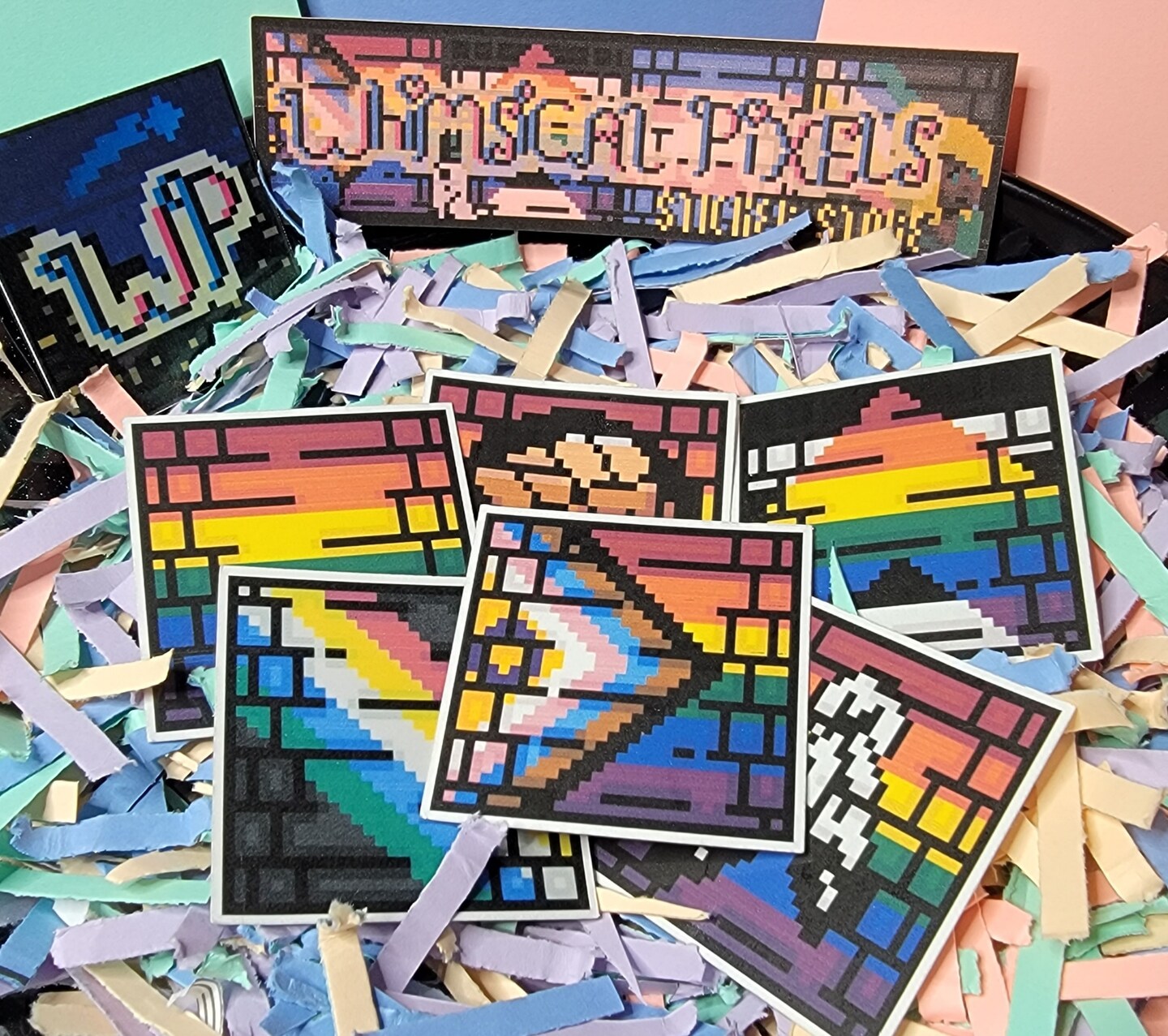 Pride Bricks Sticker Collection: RIOT GEAR: Pride Flags Sitting..., 2x2 ...