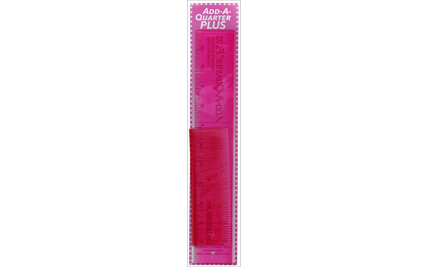Cm Designs Ruler 6"&12" Add-A-Quarter Plus Pink | Michaels