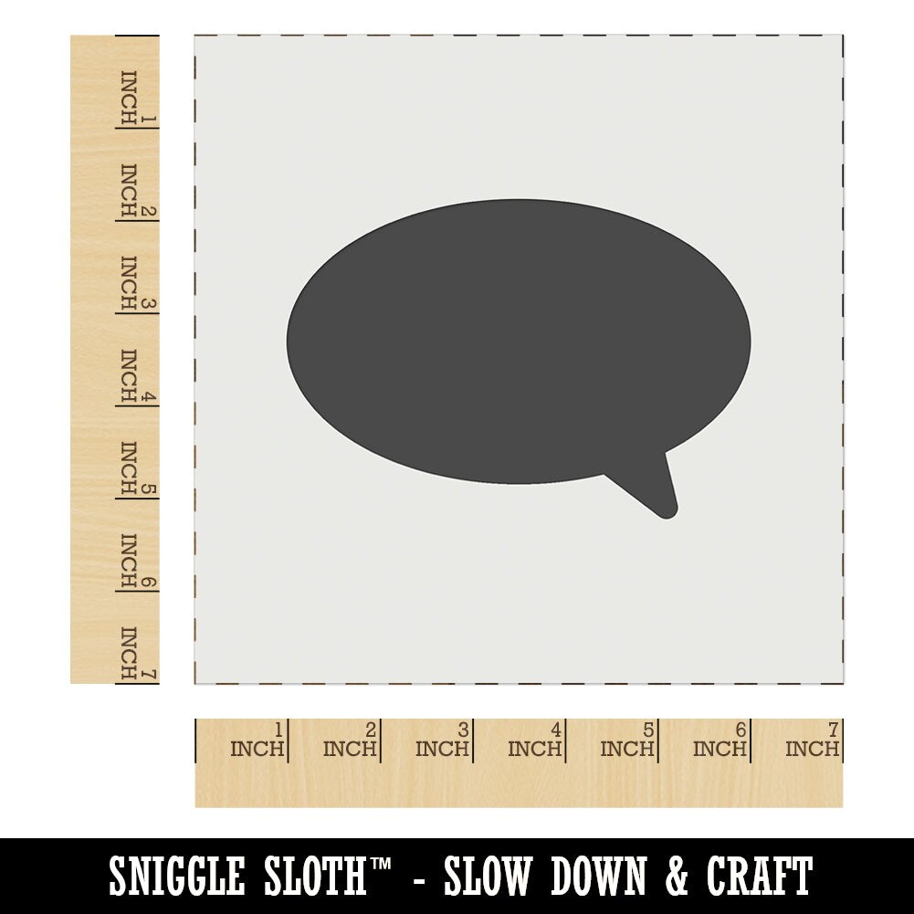 Talk Speech Bubble Solid Wall Cookie DIY Craft Reusable Stencil | Michaels