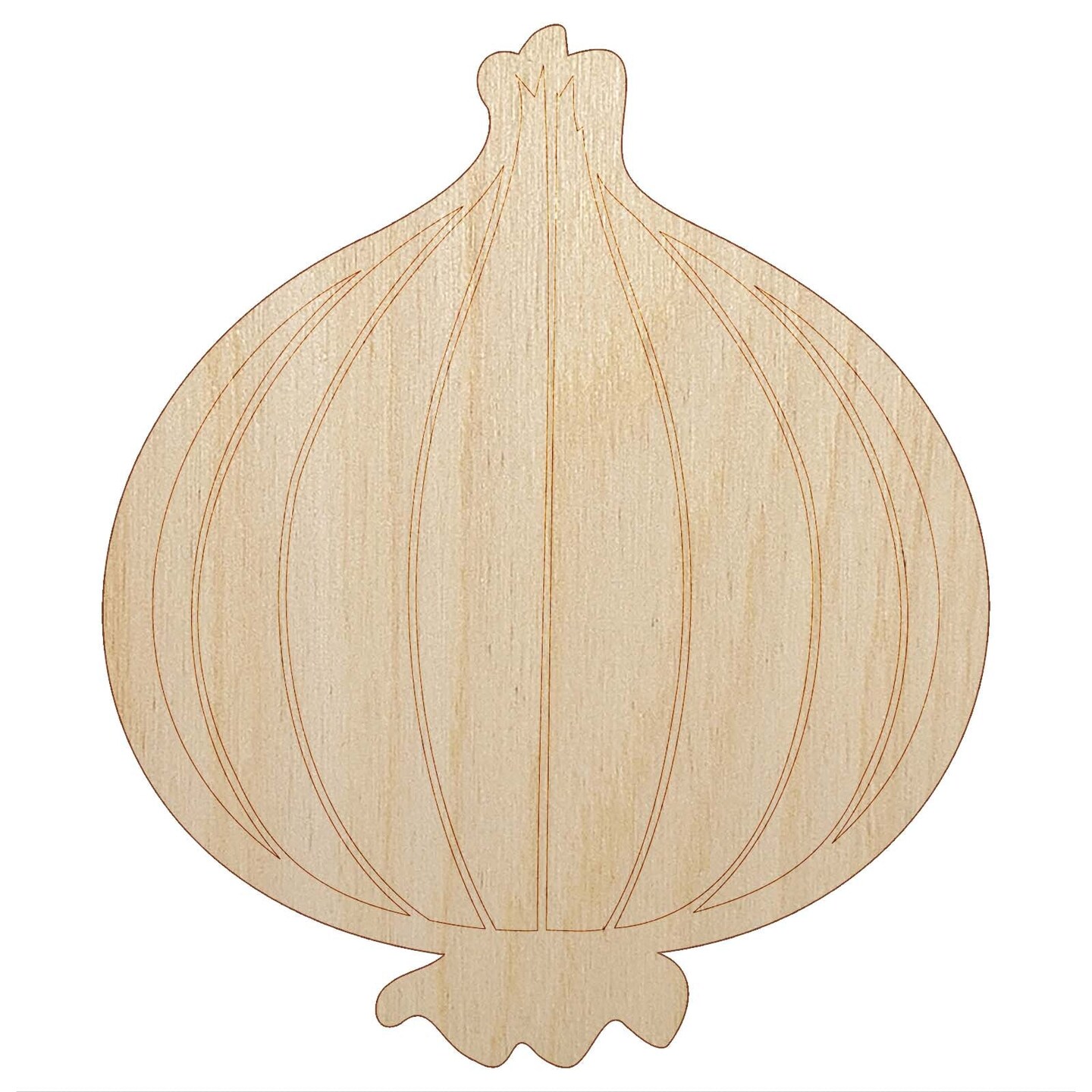 Vegetable Onion Plant Unfinished Wood Shape Piece Cutout for DIY Craft ...