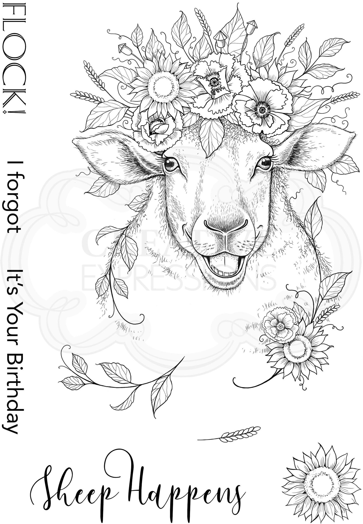 Pink Ink Designs Baa-Bara A5 Clear Stamp Set | Michaels