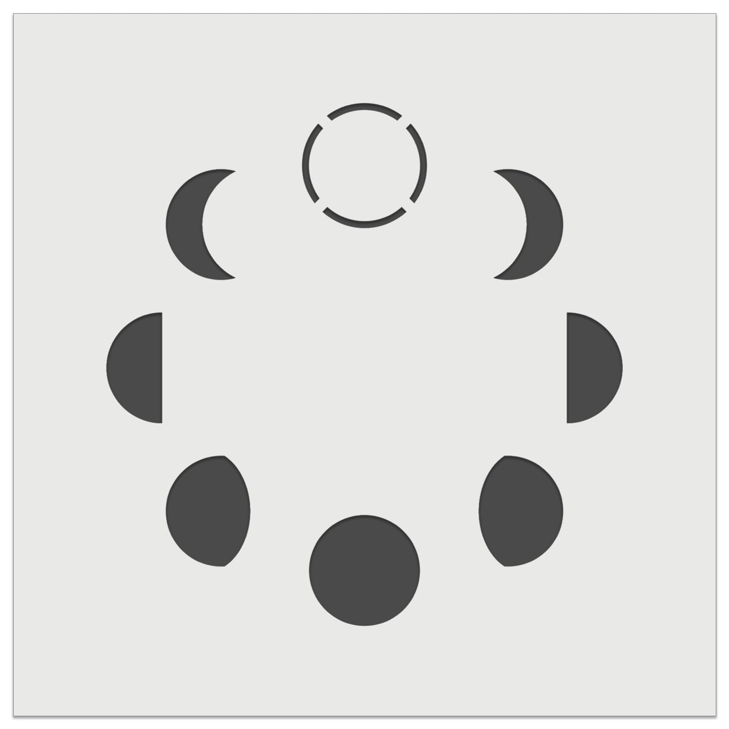 Moon Phases Circle Wall Cookie DIY Craft Reusable Stencil | Michaels